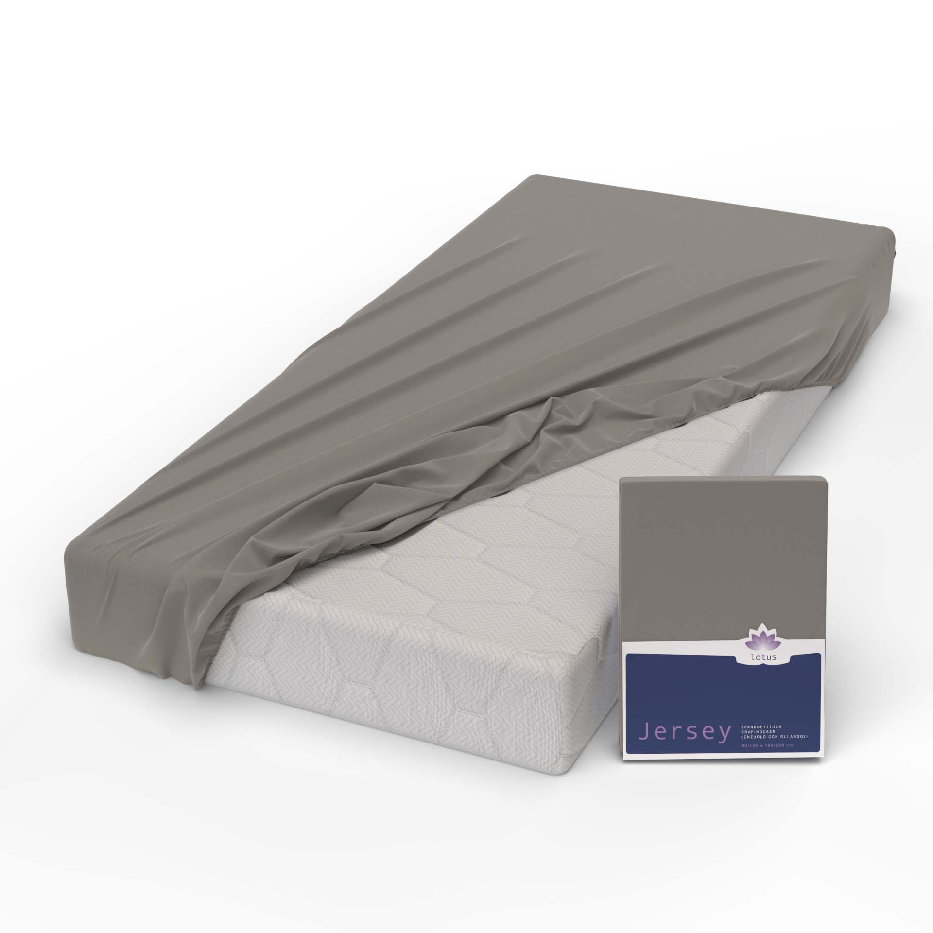 Lotus Comfort | Jersey Spannbetttuch | 100% Baumwolle